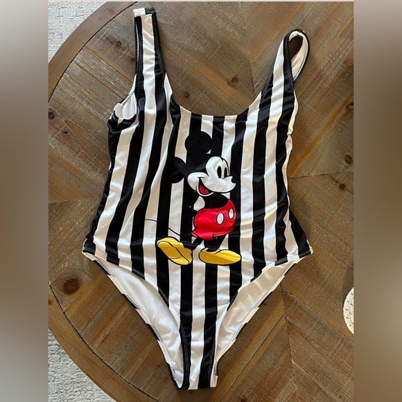 Disney | Swim | Disney Mickey One Piece Swimsuit With Stripes Size Ox ...